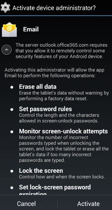 Image result for Android 365 Email Setup