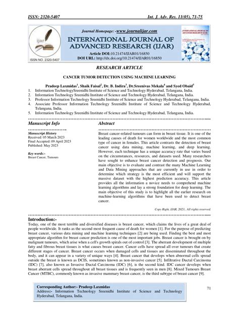 Image result for Cancer Detection with Machine Learning