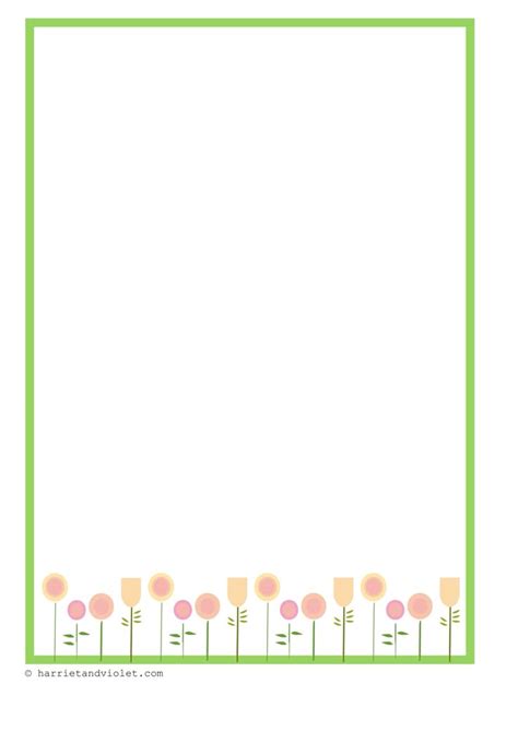 Image result for Spring Flower Border Paper