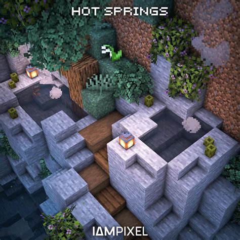 Image result for Hot Spring Minecraft Builds