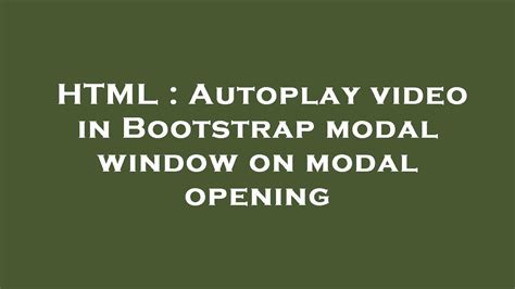 Image result for Autoplay Video HTML