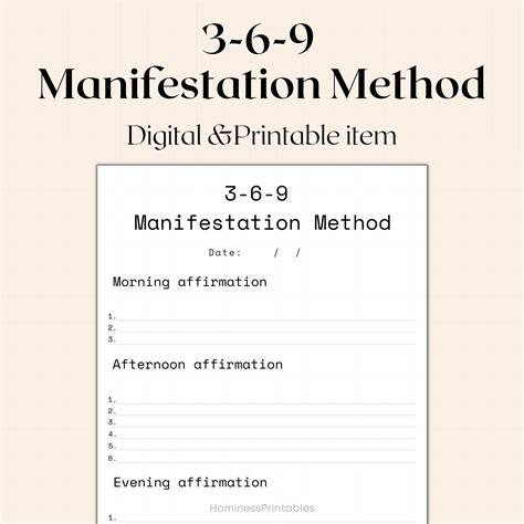 Image result for 369 Manifestation Method Worksheet Example