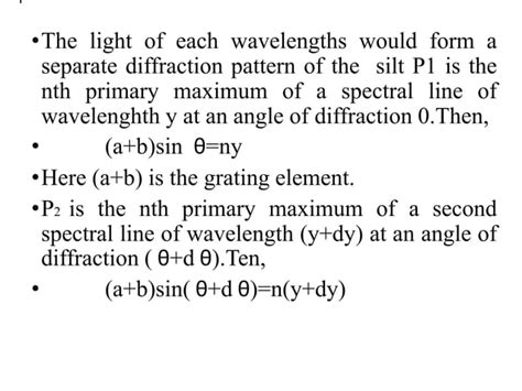 Image result for Resolving Power of Grating