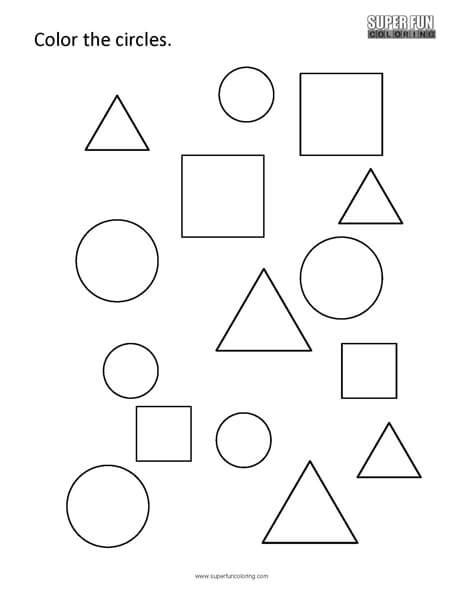 Basic Shapes 6 - Super Fun Coloring