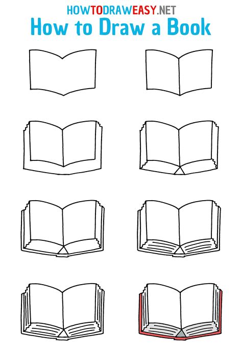 Image result for How to Draw a Simple Book