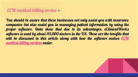 Image result for ECW Billing Guide