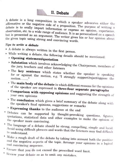 Image result for Debate Examples Class 6