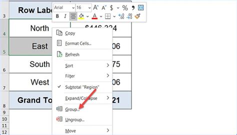 Image result for How to Group in Excel PivotTable