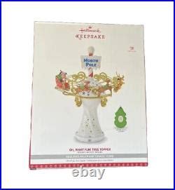 Hallmark Disney Mickey Mouse Oh What Fun! Christmas Tree Topper NIB ...