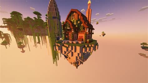 Image result for Minecraft Floating Island Base Tutorial