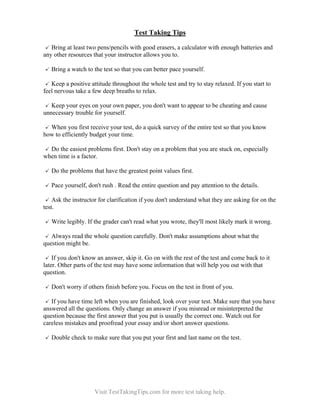 Image result for Mock Test Tips