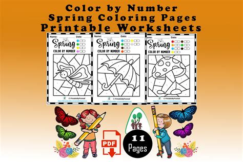 Image result for Spring Color by Number Coloring Pages