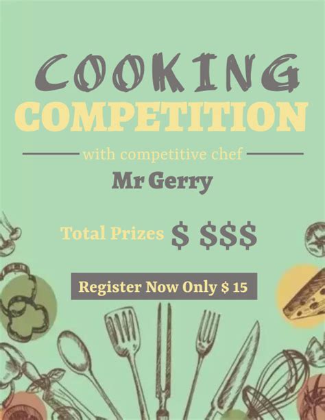 Image result for Cooking Competition Rules Template