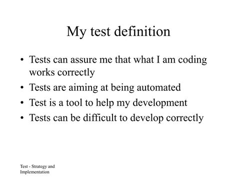 Image result for Define Test