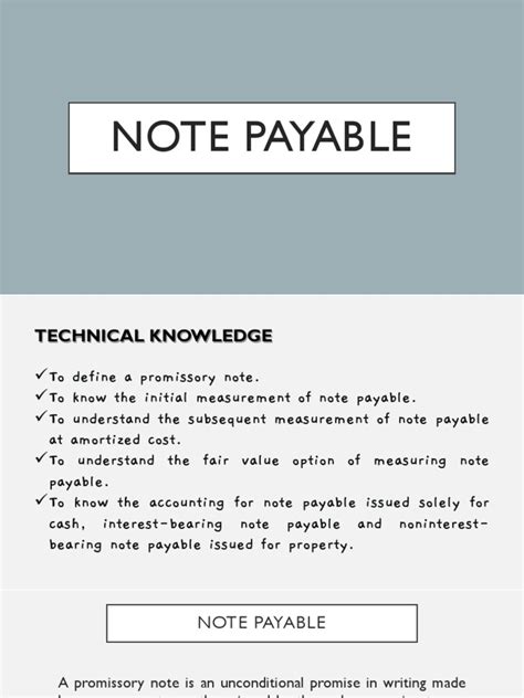 C8 Note Payable | PDF | Promissory Note | Present Value