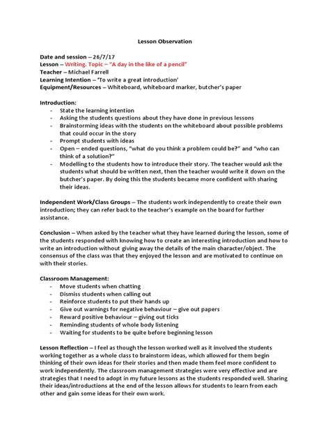 Image result for Year 1 Writing Lesson Observation