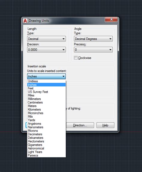 Image result for AutoCAD Unit Set