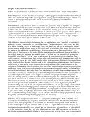 Image result for Video Lecture Transcript