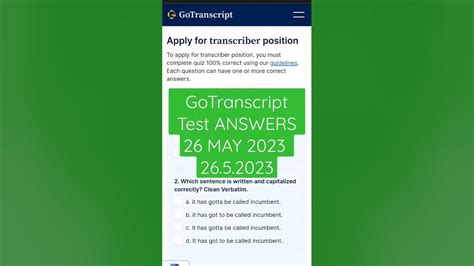 Image result for Go Transcript Application Test Answers