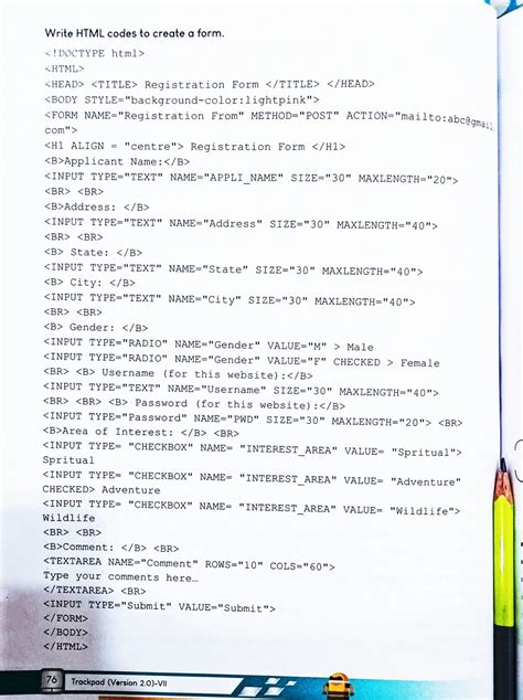 Image result for HTML Tutorial Hussain Sir Form