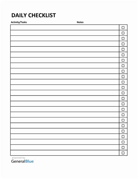 Image result for Beautiful Excel Checklist