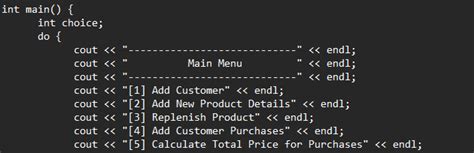 Image result for Menu Program in C Example