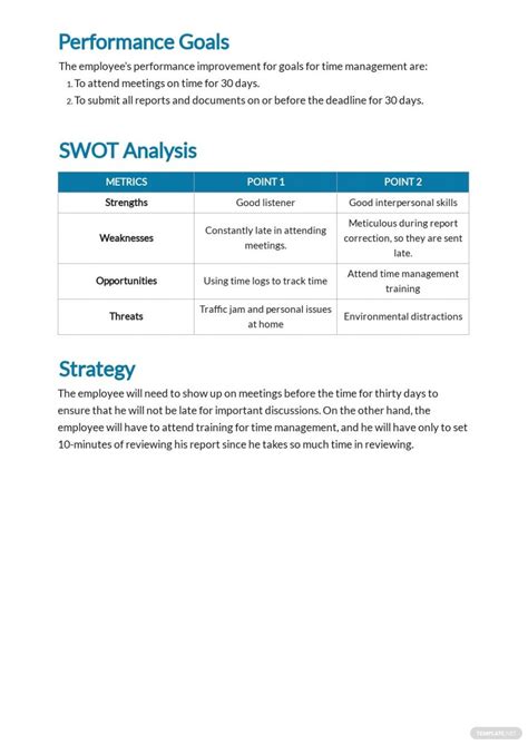 Image result for Performance Management Plan Template