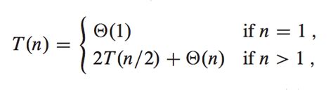 Image result for Merge Sort Recurrence Relation