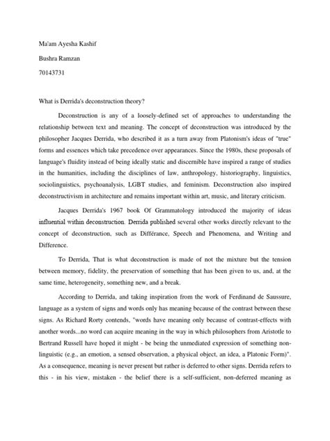 Image result for Derrida Post Modern Idea