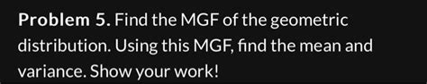 Image result for MGF Problems