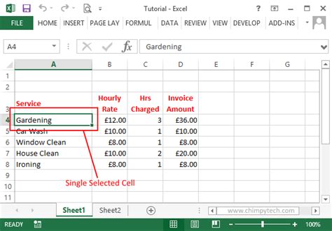 Image result for Excel Selectable Cell