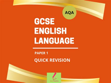 Image result for English Language Paper 1 Notes