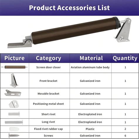 Image result for Spring Loaded Screen Door Closer