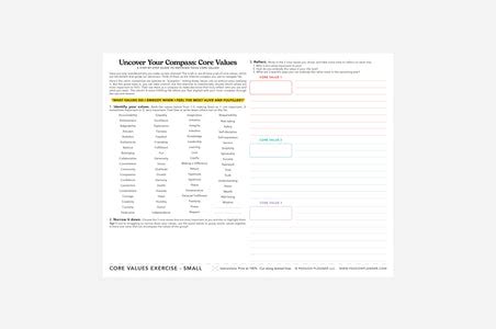 Image result for Core Values Triangle Sheet
