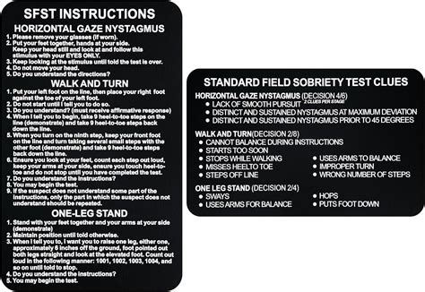 Image result for SFST Field Notes