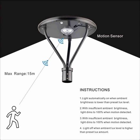 Image result for Post LED Light Solar Motion