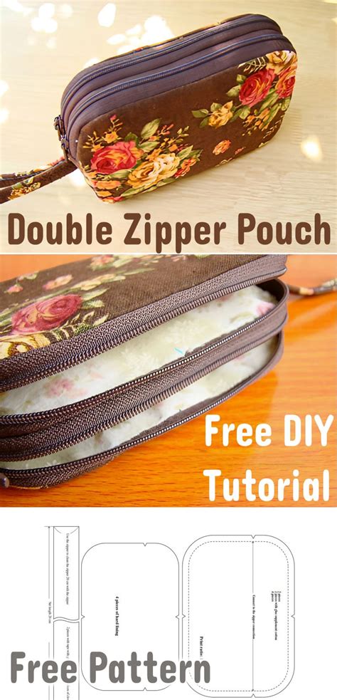 Image result for Double Zipper Pouch Free Pattern