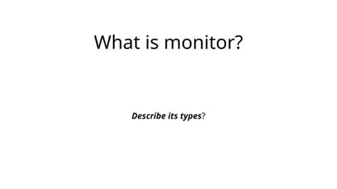 Image result for Computer Monitor Function