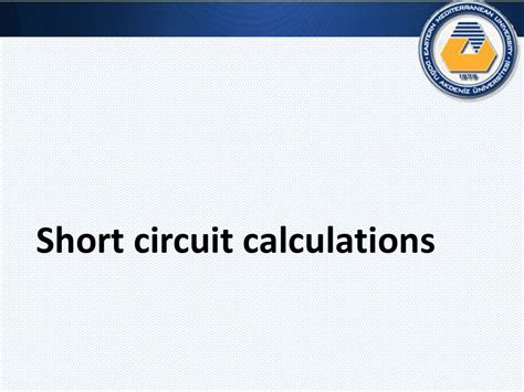 Image result for Short Circuit Current Calculation