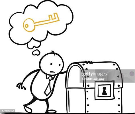 Image result for Man Finding Key Cartoon