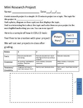 Image result for Mini-Research