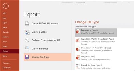 Image result for How to Change File Type PowerPoint