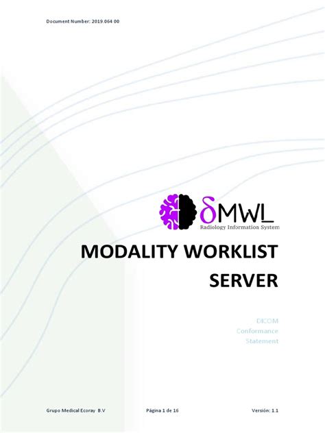 Image result for Modality Worklist Server Logo