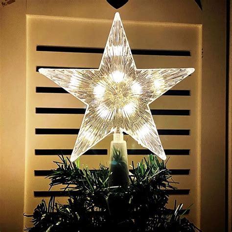 Image result for Changing LED Light Christmas Tree Topper