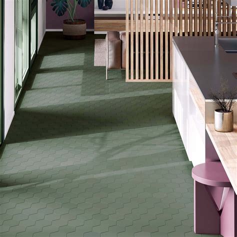 Royal Hexagon Green Porcelain Floor and Wall Tile | Luxury Tiles UK ...