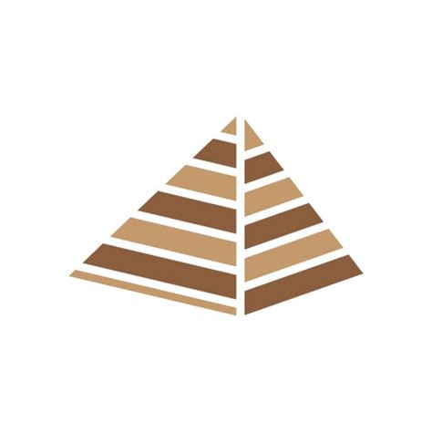 Pyramid logo Royalty Free Vector Image - VectorStock