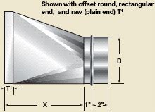 Image result for Rectangular to Round Transition
