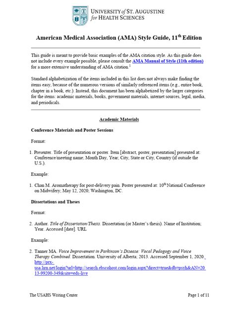 Image result for AMA Format Reference Page