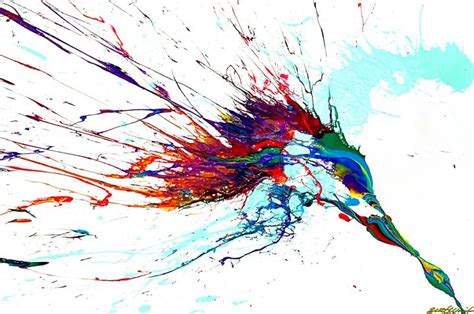 Splash - Splatter Art - Paintings & Prints, Abstract, Color - ArtPal