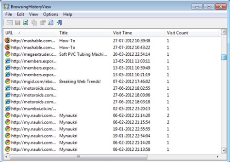 Image result for Browsing History Explorer